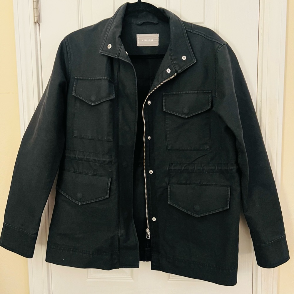 Everlane The Modern Utility Jacket Black Size: S - Gem